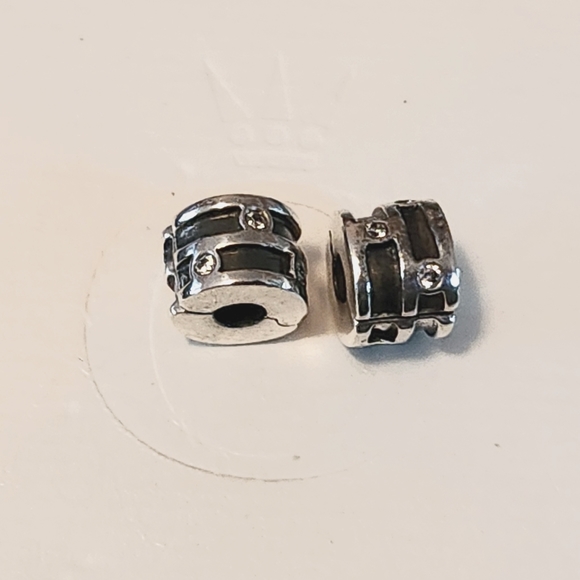 Pandora | Jewelry | Pandora Sparkling Clips | Poshmark